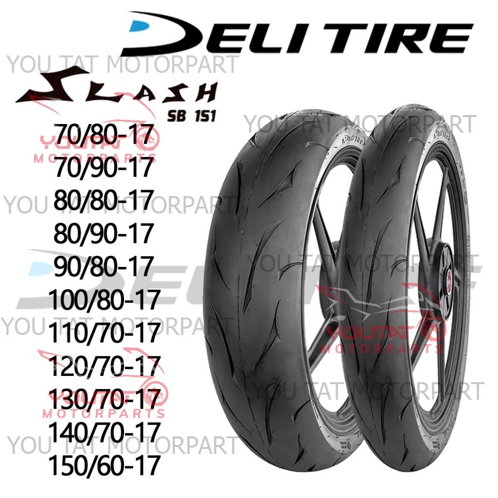 SWALLOW DELI TIRE SLASH SB151 BUNGA BATTLAX TUBELESS TYRE HIGH GRIP ...