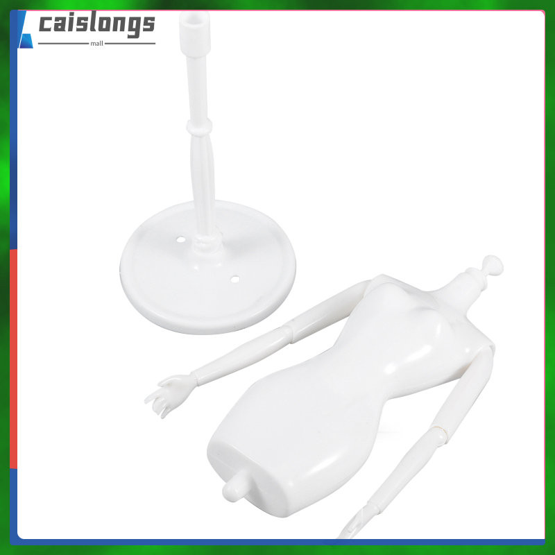 Mini Mannequin Stand Plastic Body Full Model Clothing for Sewing Female ...