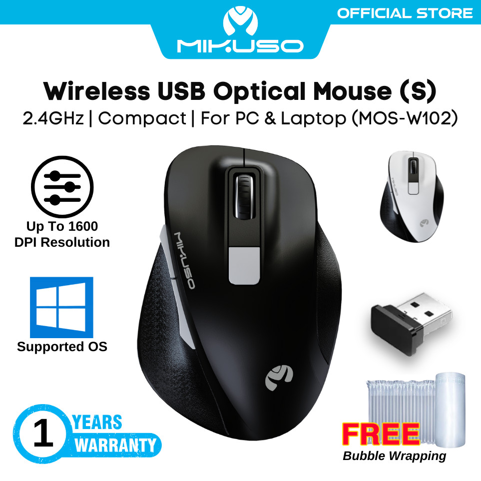 MIKUSO Tetikus Wireless Mouse 1600DPI 6 Button USB Optik Aksesori ...