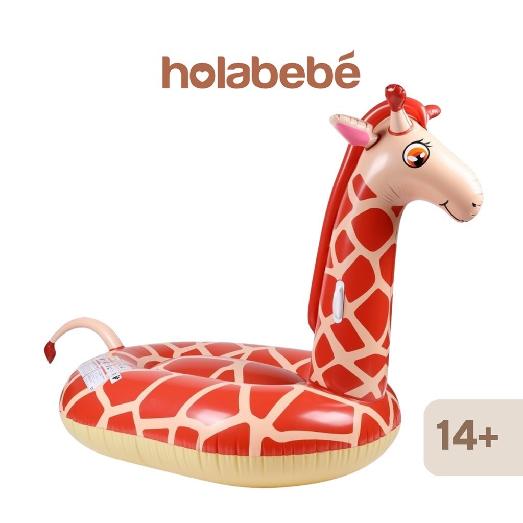 AirMyFun Massive Inflatable Giraffe Pool Float (220 x 105 x 140cm ...