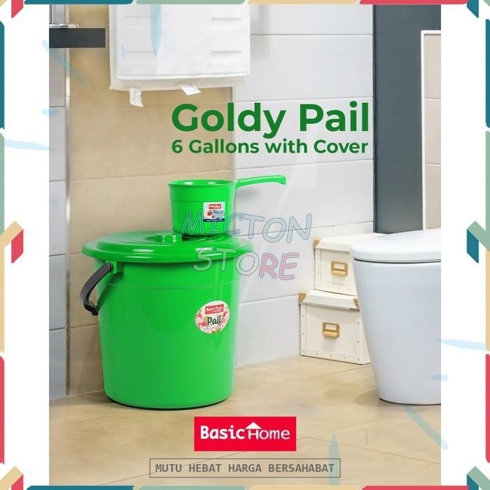 TOPTON Lion Star Basic Home BPC-4 Pail 6 Gallons Water Bucket Lid ...