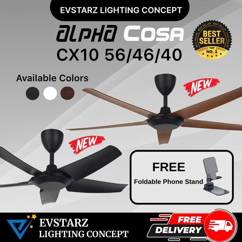 Alpha Cosa CX10 5B 56/40 inches Remote Ceiling Fan | Shopee Malaysia