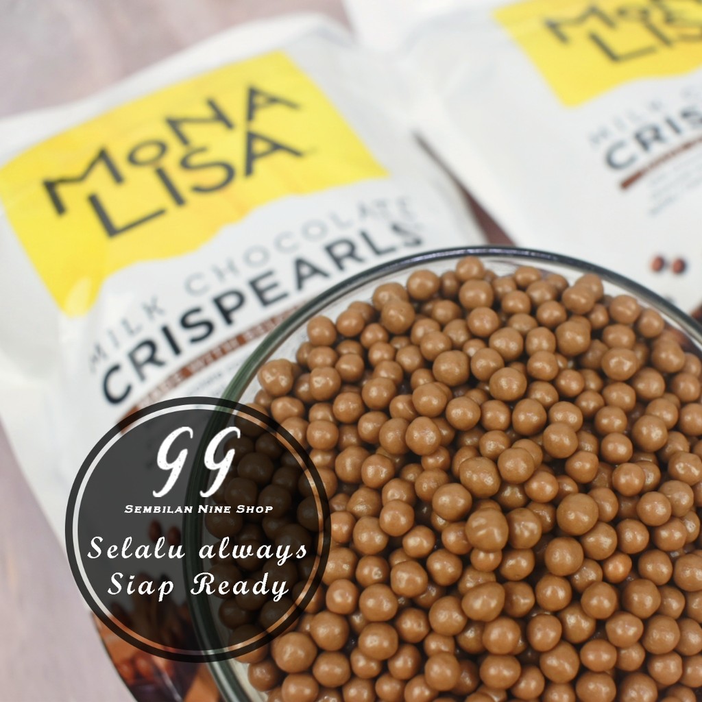 MONA LISA 100 grams CRISPEARLS MILK Chocolate Monalisa Crisperl Belgian ...