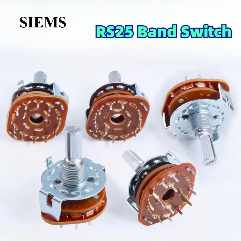 RS25 Band Gear Switch 1P4T 1P8T 2P6T 3P3T 4P3T Rotary Switch Selector ...