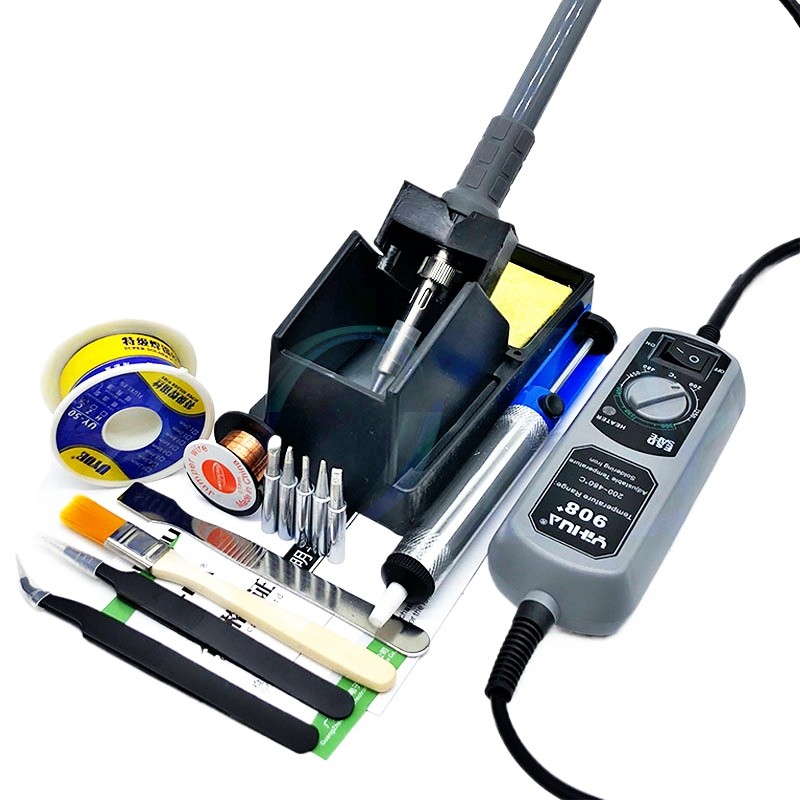 YIHUA 908+ Upgrade 908D LED Digital Soldering Station Mini Portable Adjustable Electric ...