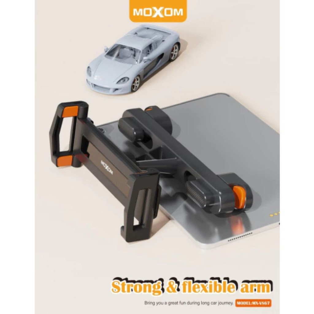 Rotatable Car Headrest Tablet & Phone Mount - Shockproof Adjustable ...