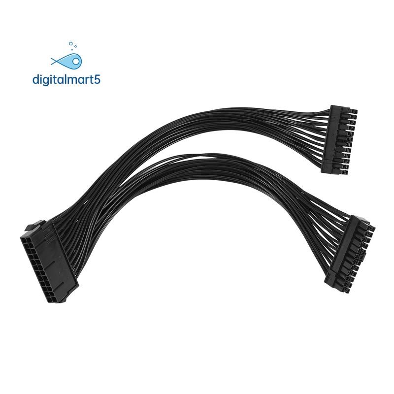 Dual PSU Power Supply 24-Pin ATX Motherboard Splitter Cable,24Pin(20+4 ...