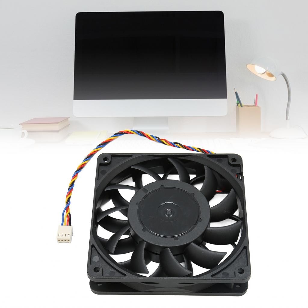 Flyingshop Computer Case Cooling Fan 120mm Black Double Ball Bearing ...