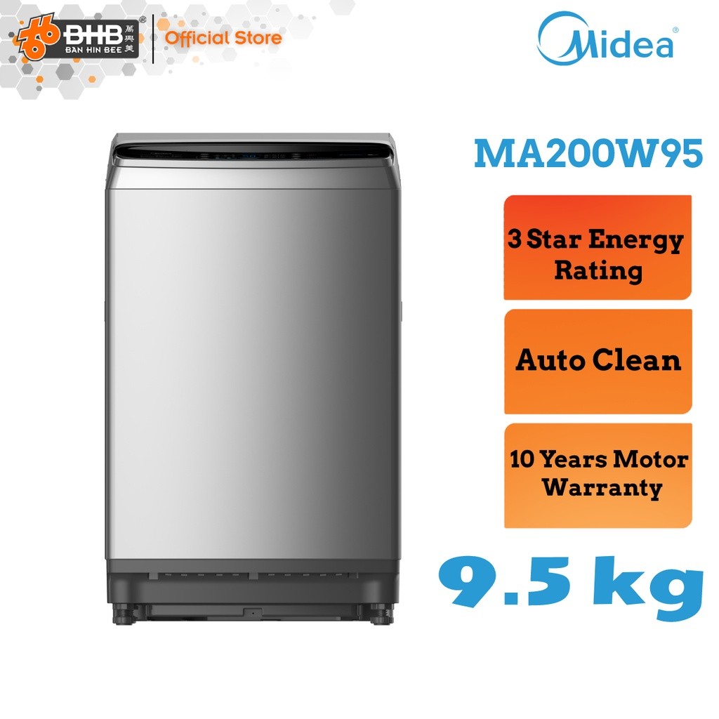 [OFFLINE ONLY] Midea MA200W95 9.5kg Top Load Fully Auto Washing Machine ...