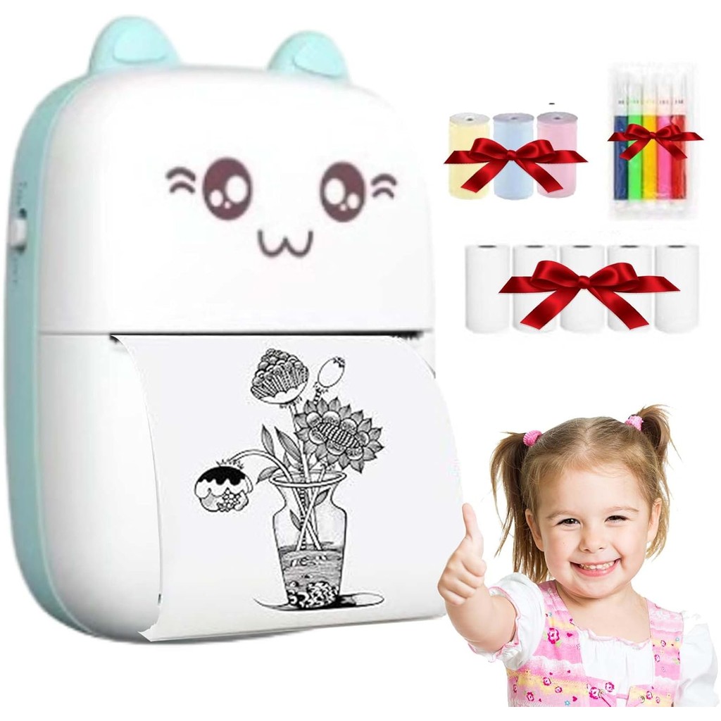 Mini Bluetooth Thermal Printer – Fun & Easy Wireless Printing with 5 ...