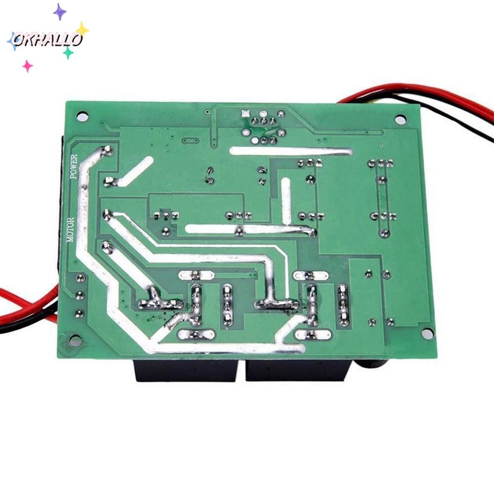 OKHALLO DC Motor Speed Controller, Plastic Copper Reversible Pwm ...