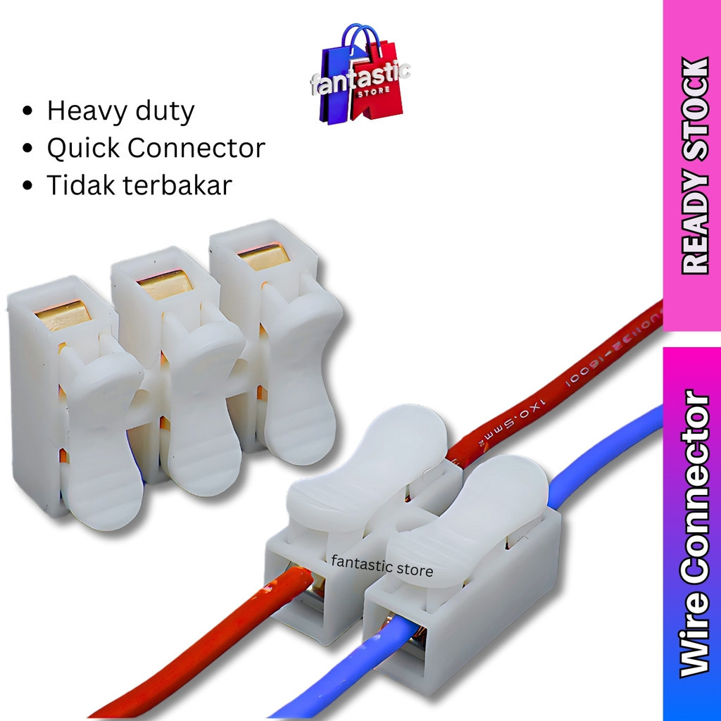 4Pcs Quick Wire Cable Connectors Convenient Press Fast Wiring Terminals ...