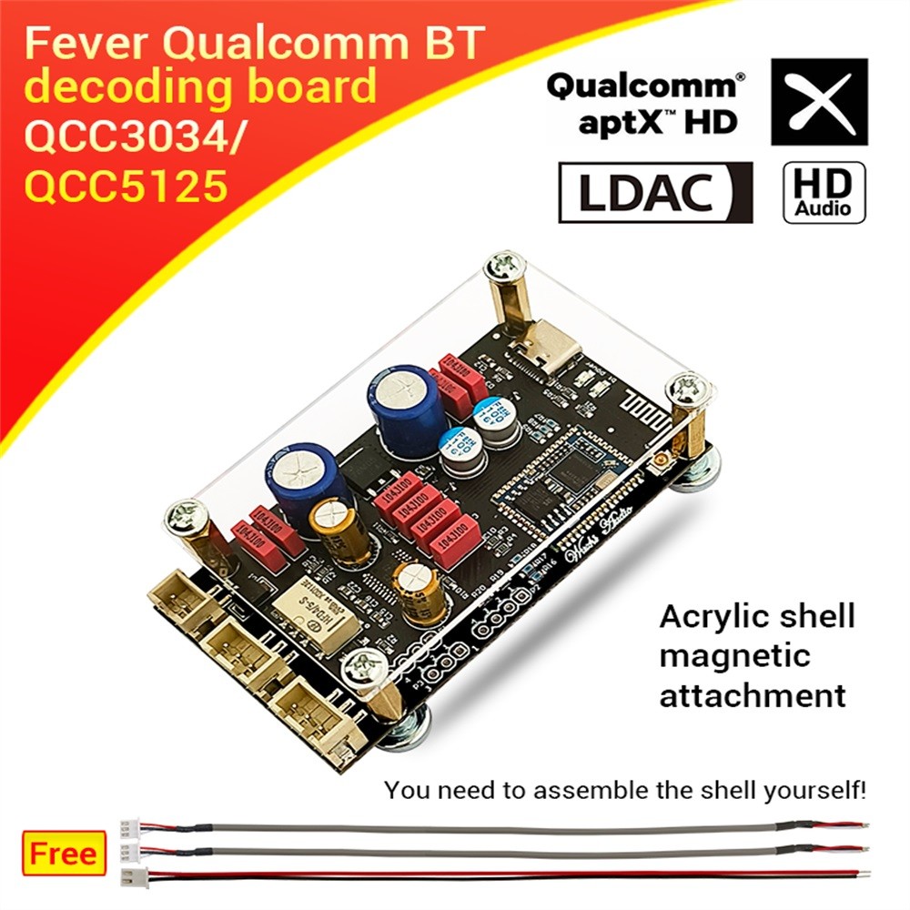 ZK-QCC Qualcomm QCC5125 QCC3034 Bluetooth 5.1 Lossless Decoder Board ...