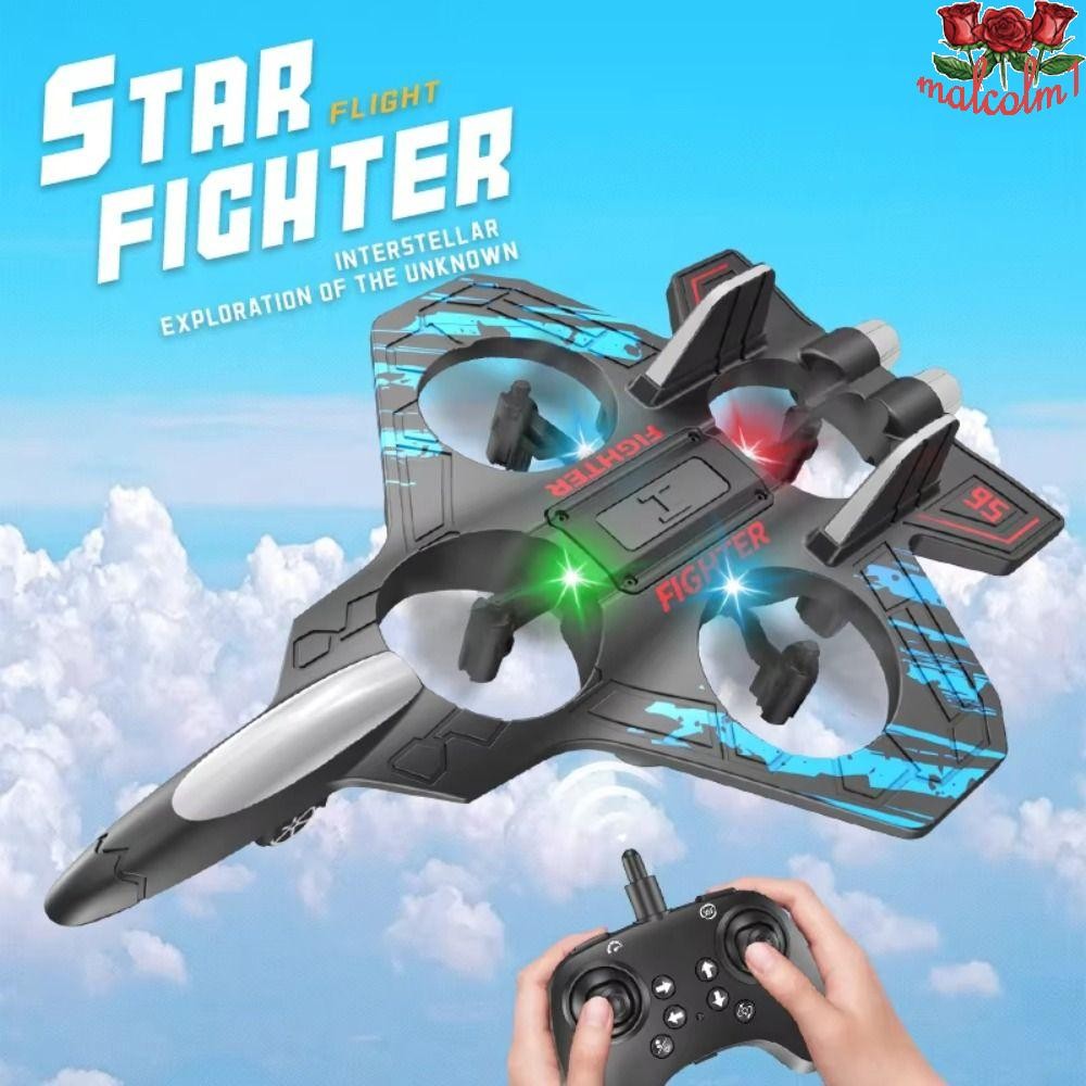 MALCOLM1 Remote Control Foam Fighter, RC Drones EPP Foam Glider Flying Helicopter Toy, Airplane ...