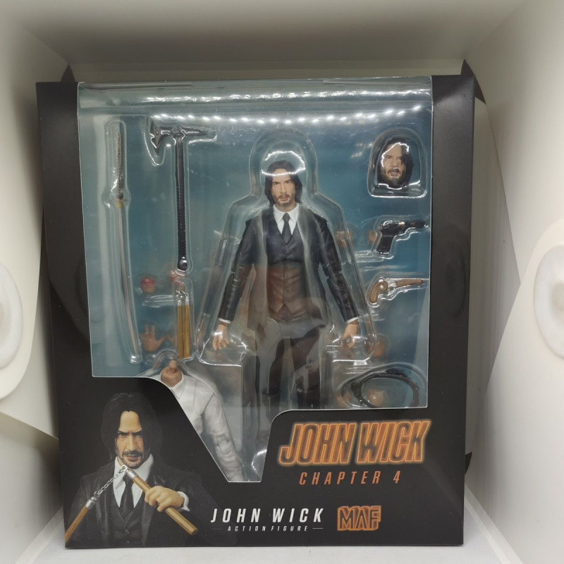 MAFEX212 John Wick Chapter 3 & 4 Poseable Action Figure Keanu Reeves ...