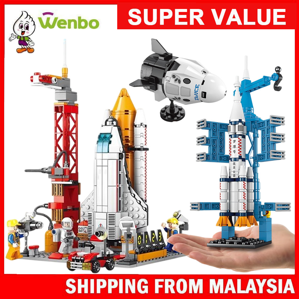 Wenbo Toy Space Rocket Building Blocks Set For Kids Fun Space Shuttle Rocket Models Educational ...