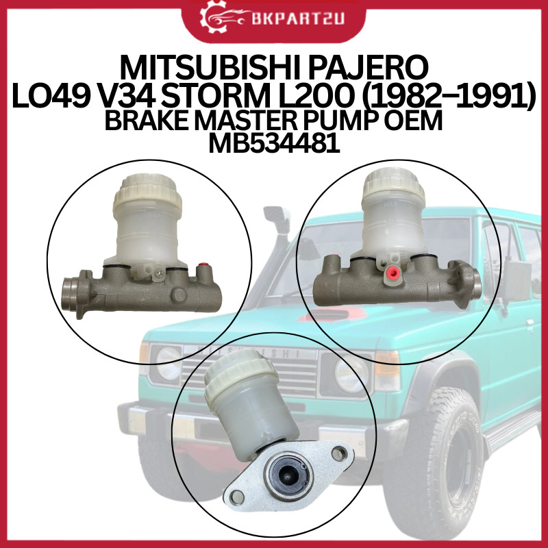 MITSUBISHI PAJERO L049 V34 STORM L200 (1982–1991) BRAKE MASTER PUMP OEM ...
