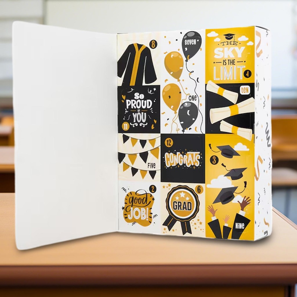 Graduation Advent Box 12 Days Of Grad Calendar Stylish Creative Decor ...