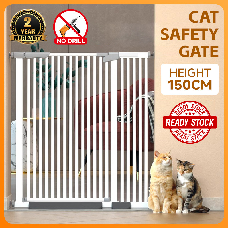 Extra Tall Cat Gate Auto Close Open,Pet Safety Gate 150CM High density ...