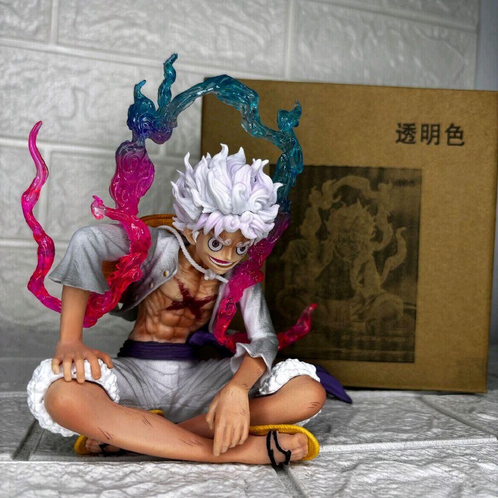 One Piece Luffy Gear 5 Action Figure Sitting 16cm Anime Pvc | Shopee ...