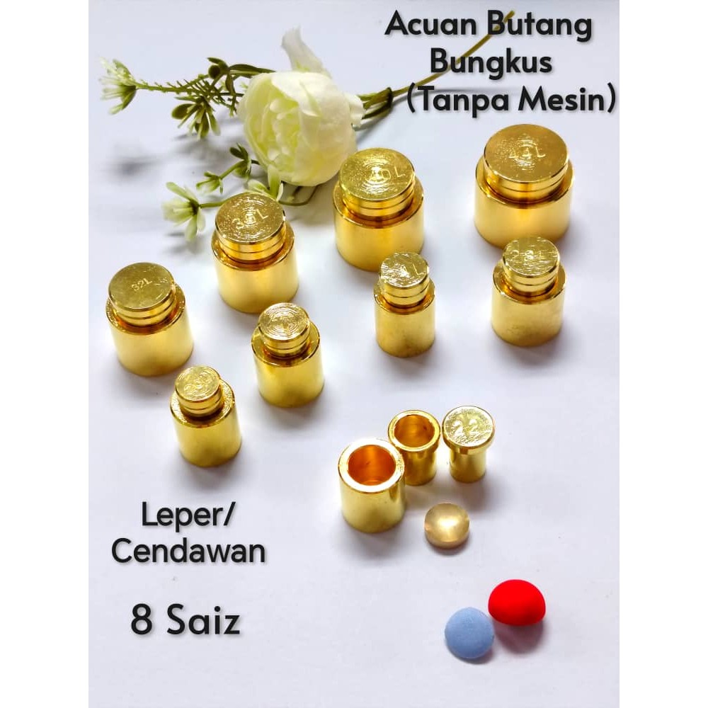 [Leper, Cendawan] Acuan Butang Bungkus/ Mould Butang Balut Kain (TANPA ...