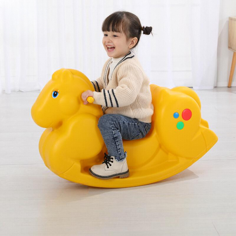 Baby Rocking Horse - Large Plastic Rocking Toy for Toddlers, Kids Ride ...