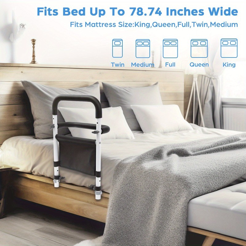 Bed Rails for Elderly Adults Foldable Bed Assist Rails for Seniors ...