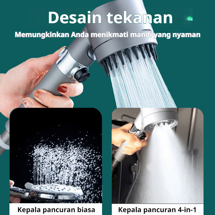 German Massage Multifunctional One-Button Adjustment Shower Head/Shower ...