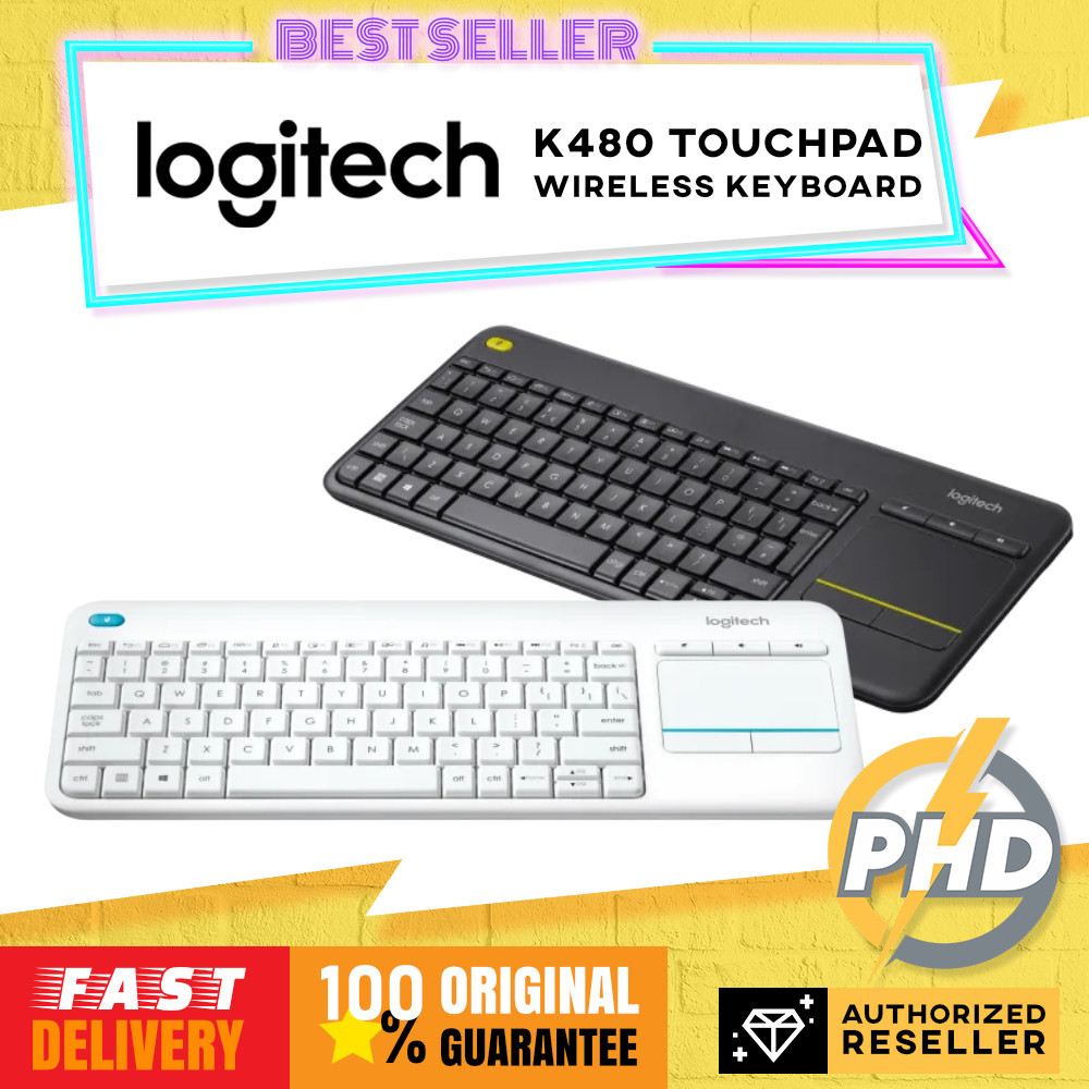 Logitech K400 Plus Wireless Livingroom Keyboard with Touchpad, Windows ...