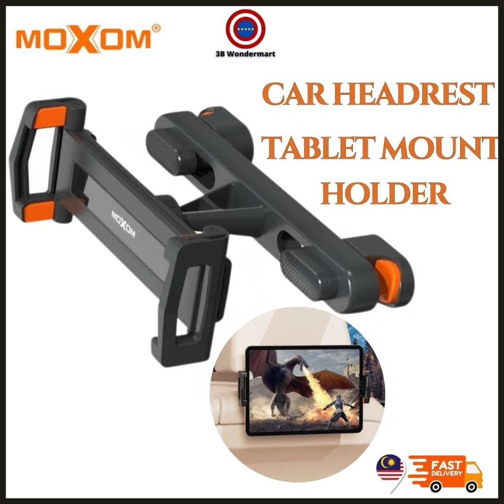 Rotatable Car Headrest Tablet & Phone Mount - Shockproof Adjustable ...