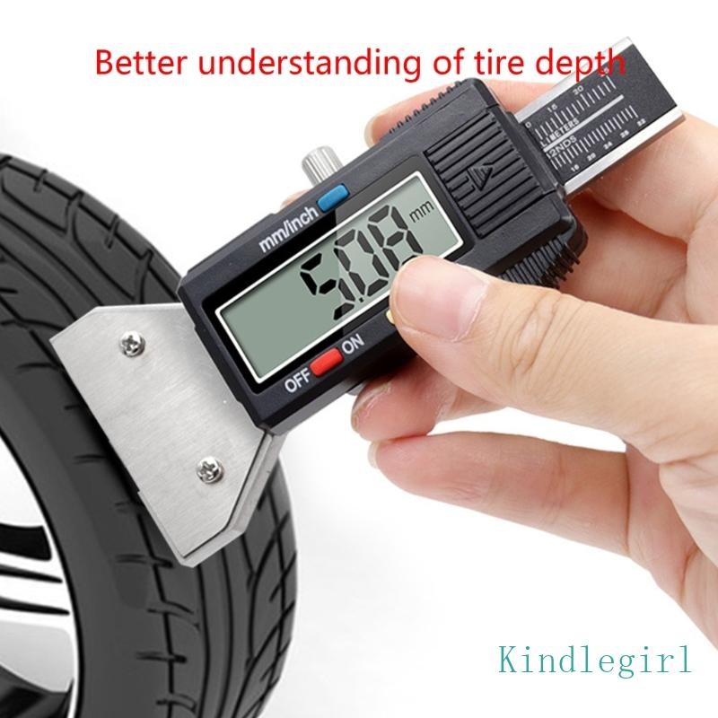 KING Car Tire Tread Depth Tester Gauge 0-25 4mm 0-1 Digital Measuring ...