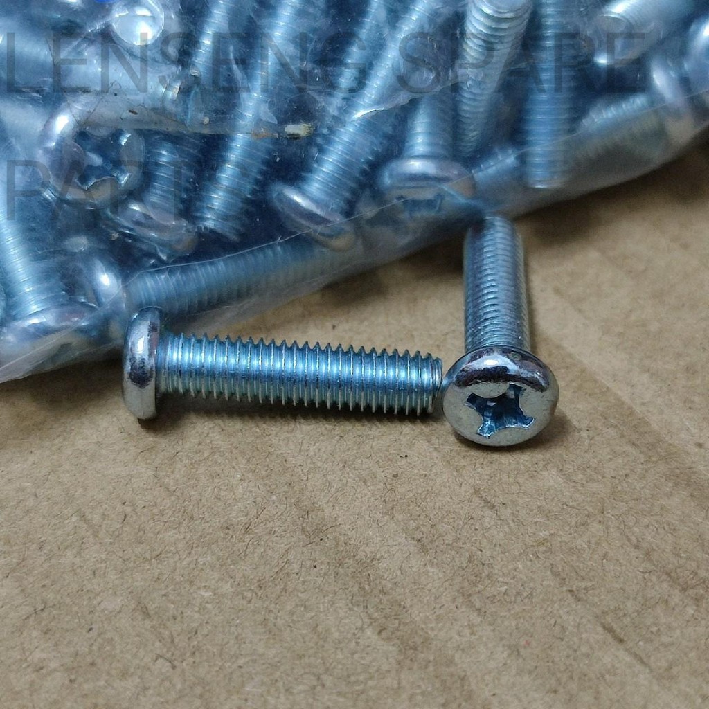 Fast Ship Out Skru Bunga 10 2.5cm 25mm M6 JP625 Pan Head Screw | Shopee ...