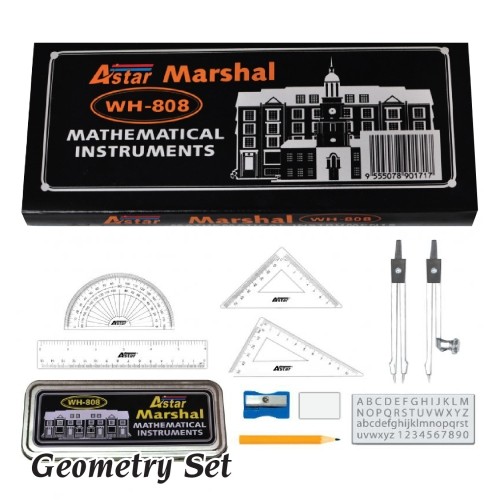 Geometry Set - Mathematical Instruments | Geometry Math Set | Marshal ...