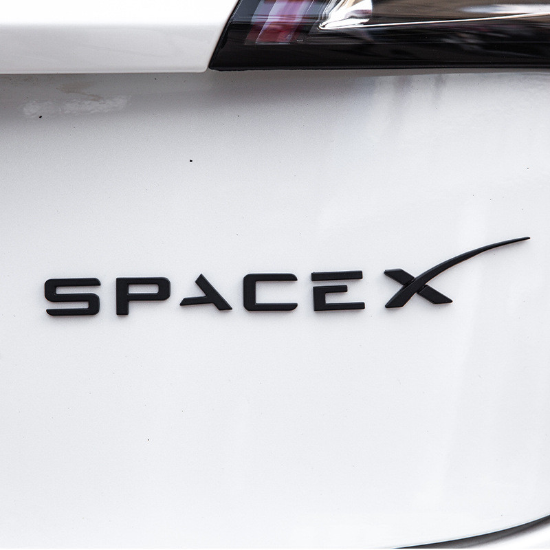 Spacex Sticker For Tesla Model 3 X Y S Letters Tail Letter Label Emblem ...