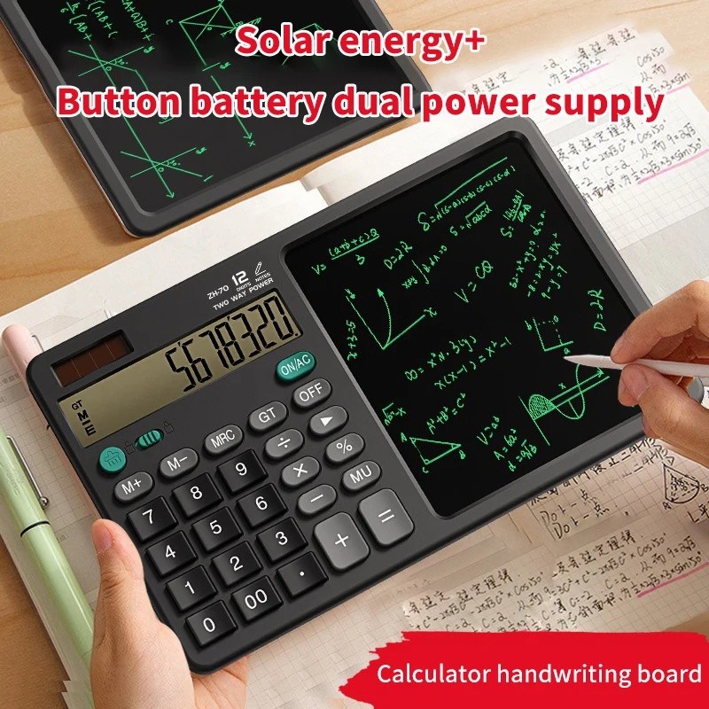 Multi Functional Handwriting Board Calculator 12Digit LCD Large Display ...