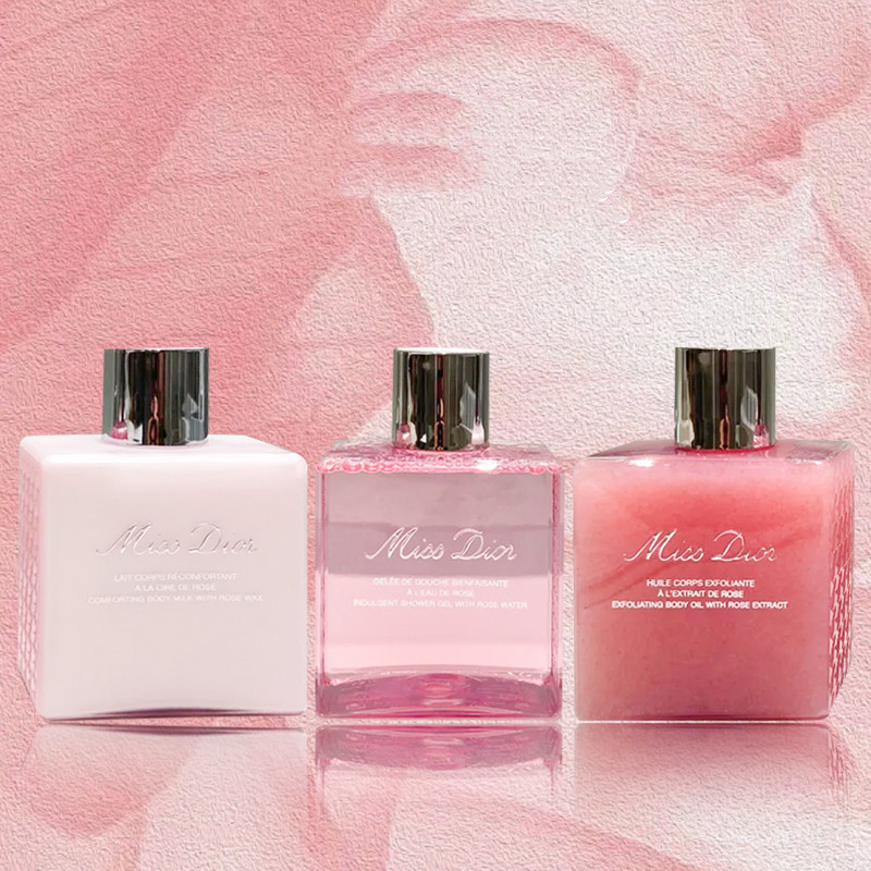 DIOR Miss Dior Rose Fragrance Body Scrub 175ml Body Lotion Shower Gel ...