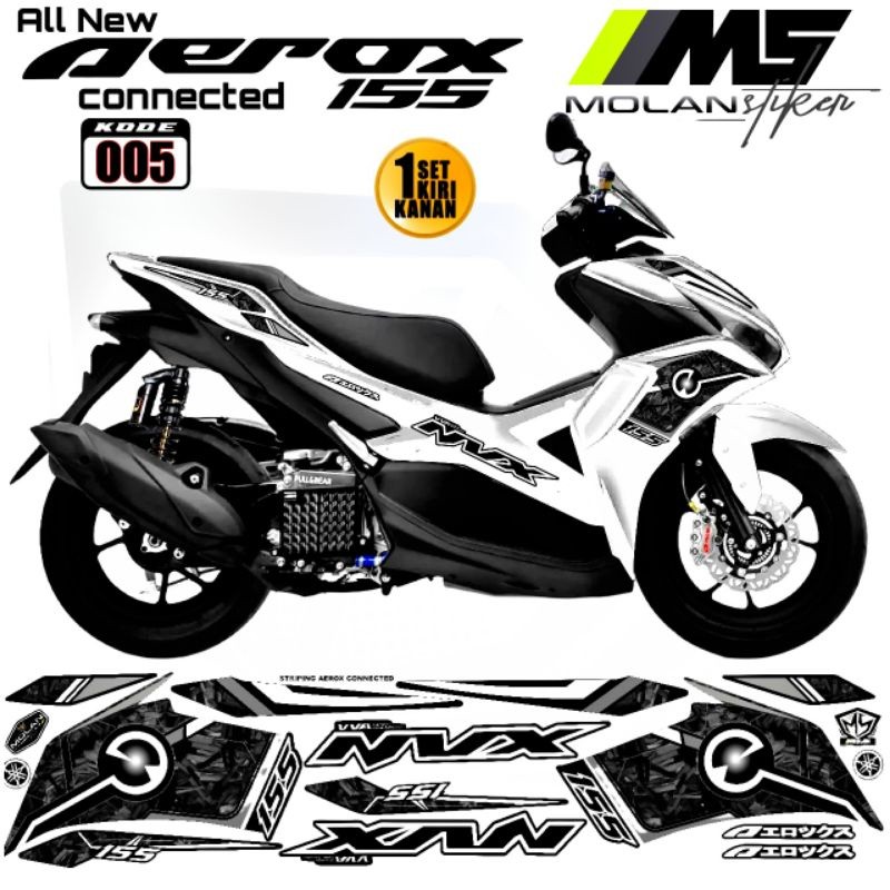 Decal Sticker Striping Variations Aerox New NVX 155 All New Aerox 155 ...