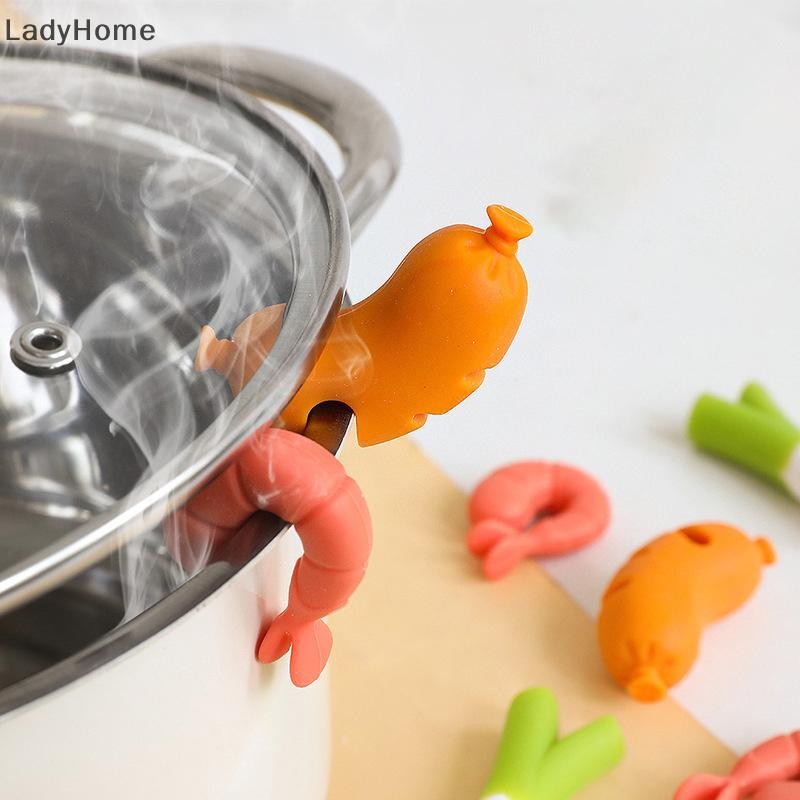 La Silicone Shrimp Sausage Pot Lid Lifg Anti Overflow Device Anti ...