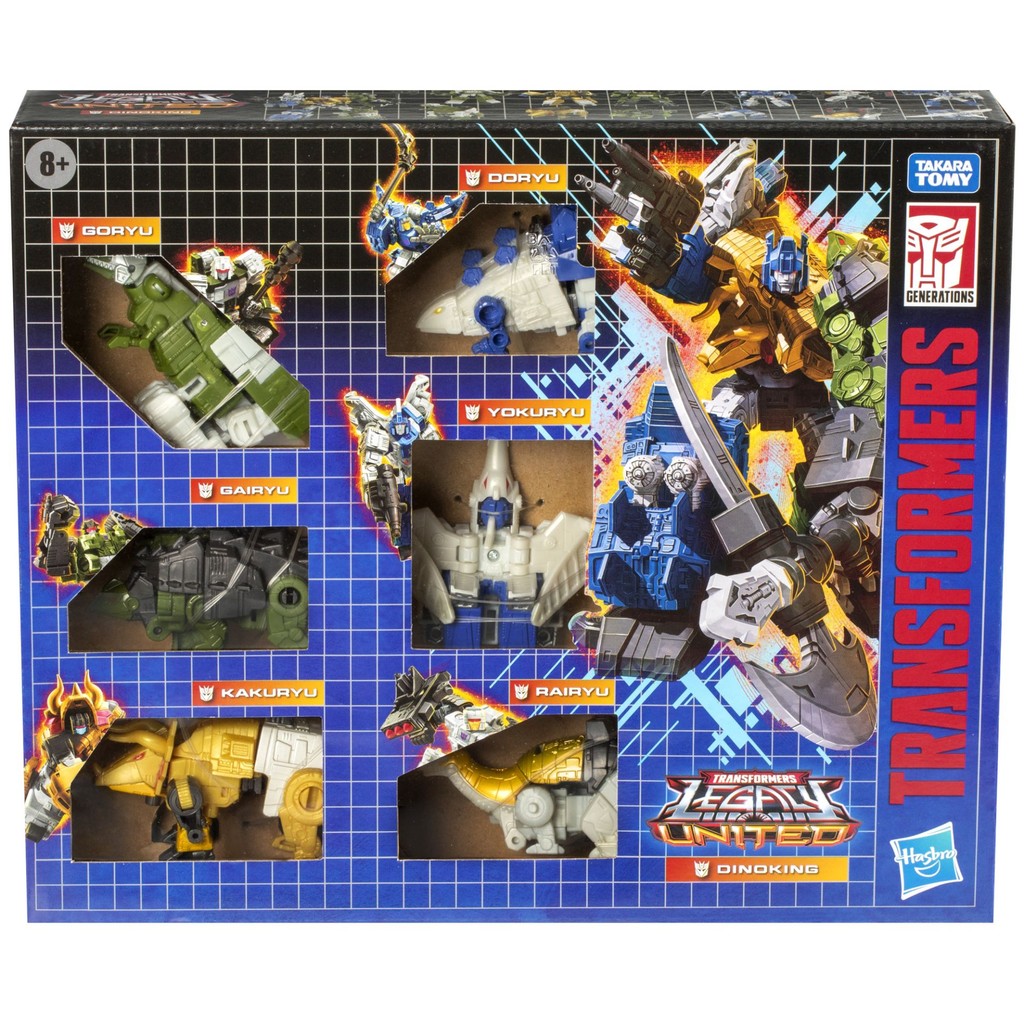 Transformers Legacy United Dinoking Set (Doryu, Gairyu, Kakuryu, Goryu ...