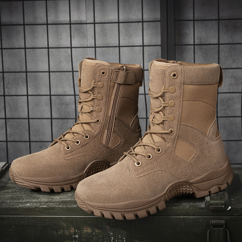 Men's Tactical Combat Boots High Cut Tactical Boots Heavy Duty Hiking ...