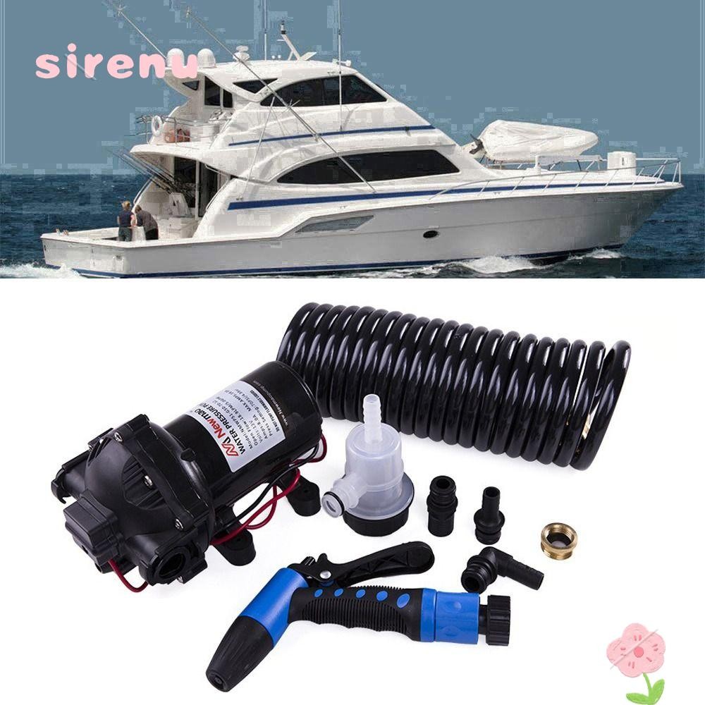 SIRENU Washdown Pump Kit Boat 12/24V On-Board Deck Yacht RV Electric ...