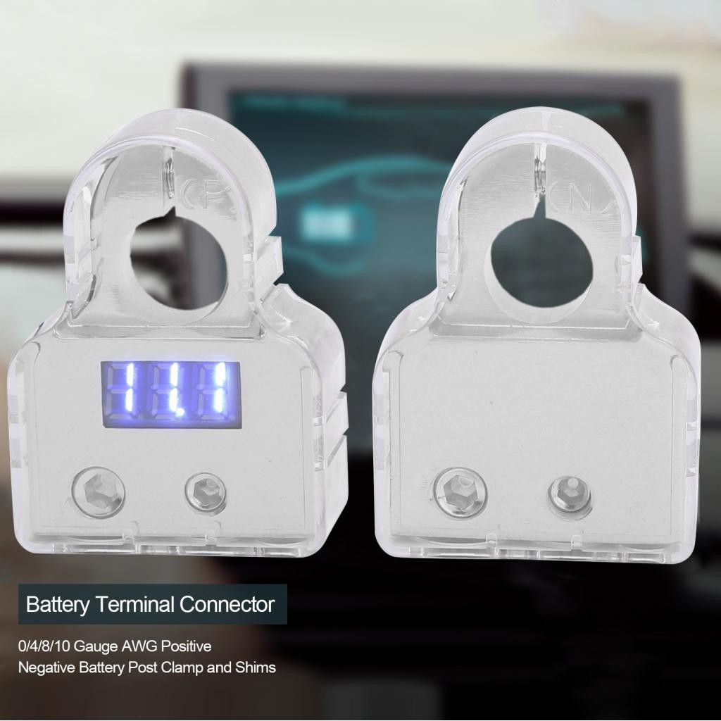 Cloudshop Voltmeter Battery Terminal Anticorrosion Car Realtime ...