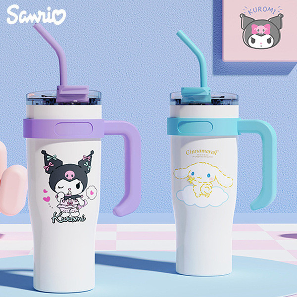 botol air tahan sejuk kuromi botol kuromi kuromi water bottle Sanrio Kulomi Big Mug Vacuum Mug ...