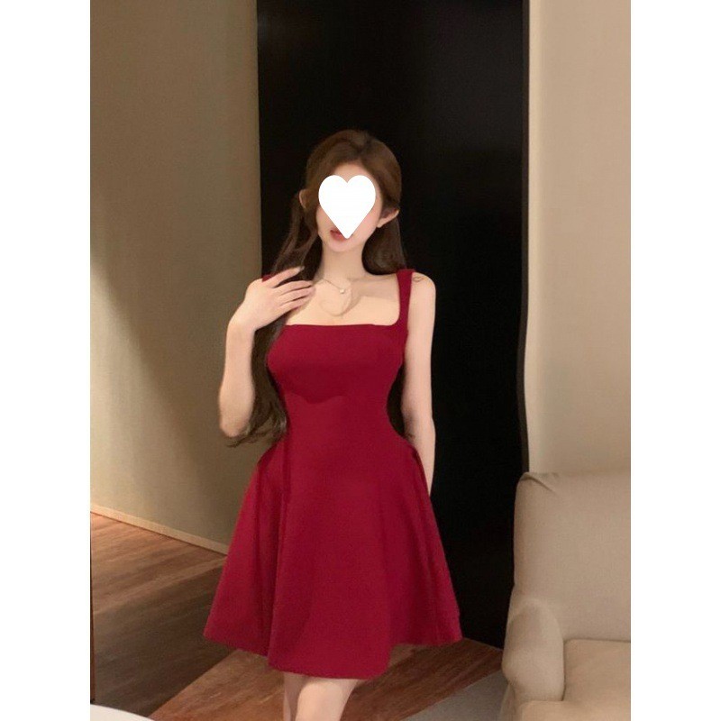 French High-End Sling Dress Female Pure Desire Style Sexy Narrow Waist ...
