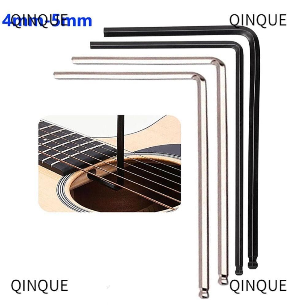 QQIN Ball End Guitar Truss Rod Tool, 4mm/5mm Metal Allen Wrench, Guitar ...