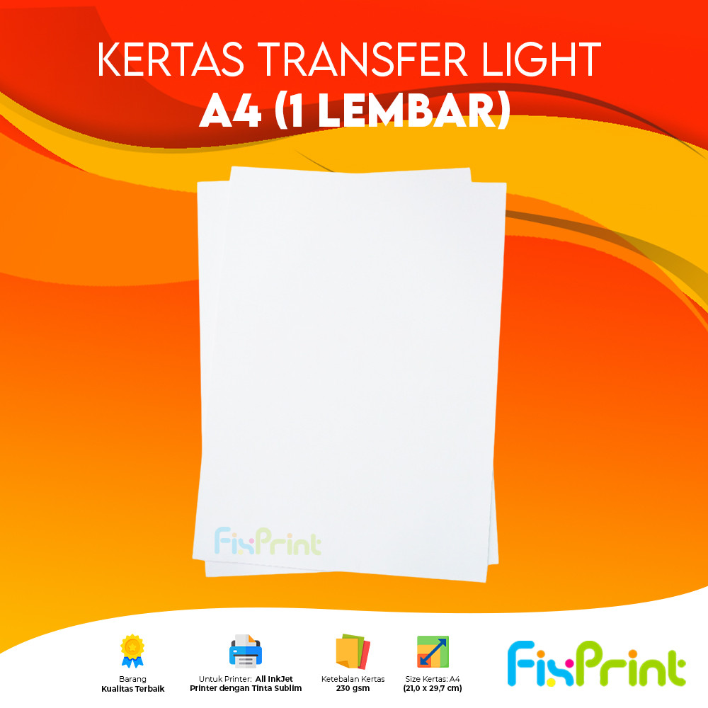Xantri Transfer Sublime Light Paper A4 230gsm Transfer Paper Light Gray ...