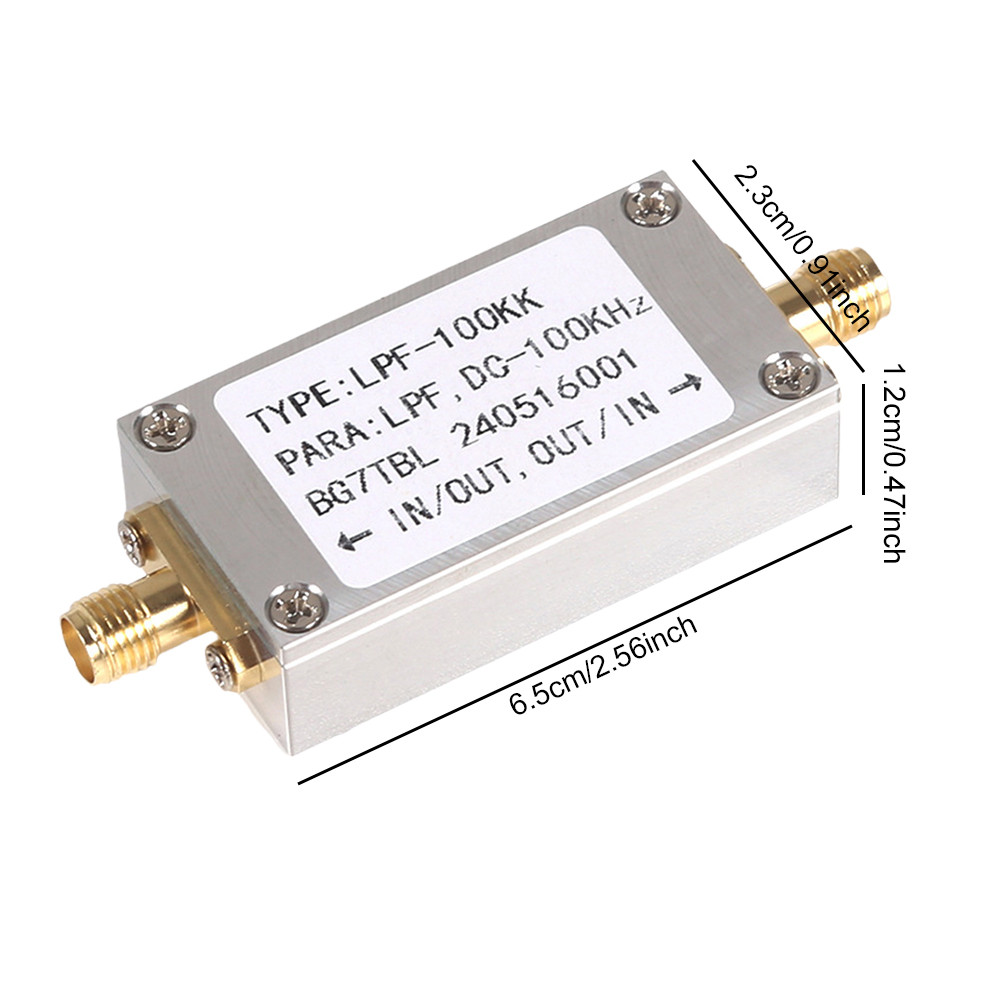 Low Pass Filter 50 Ohms Input Output Impedance Aluminum Alloy RF Low ...