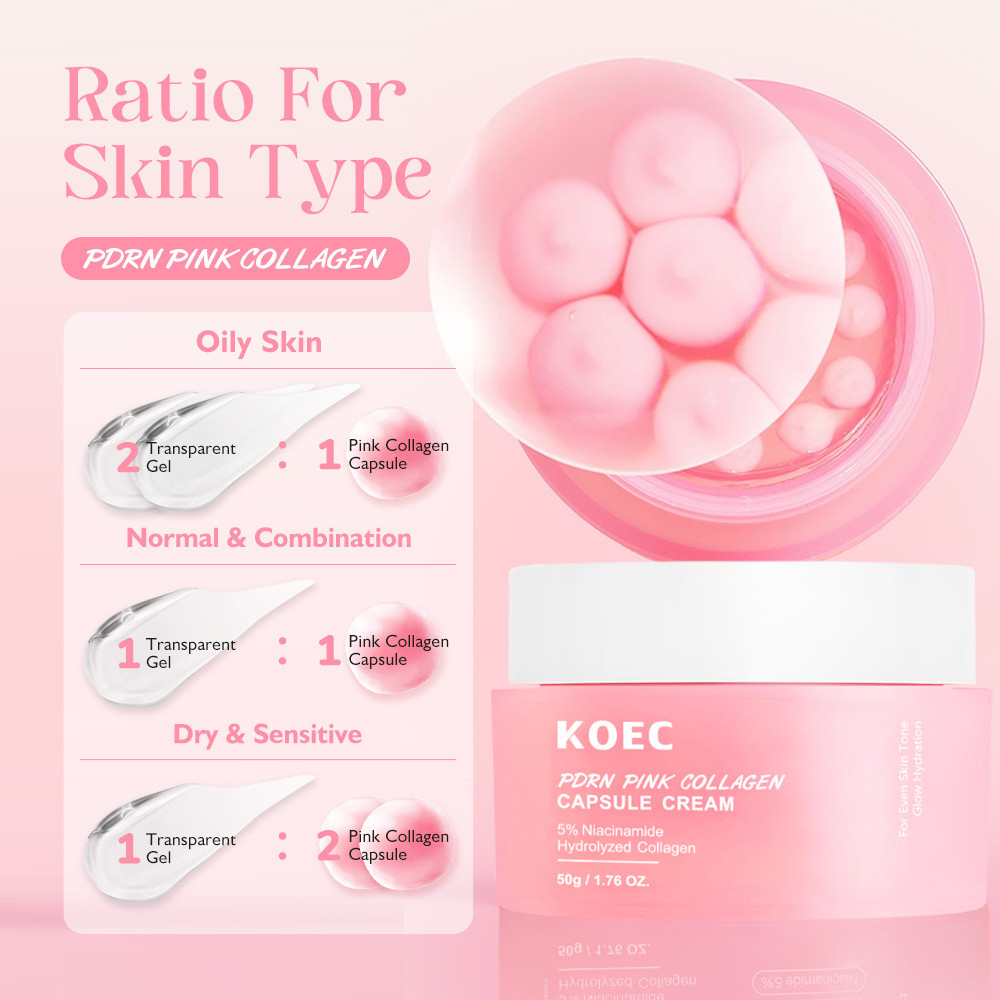 KOEC Polypeptide Collagen Cream - Oil-Free Moisturizer, Reduce Fine ...