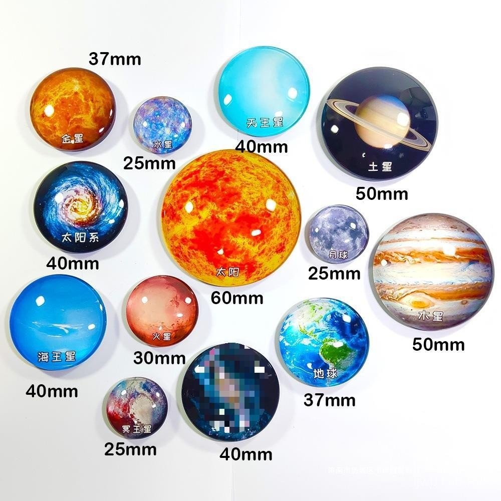 Glass Model Earth Astronomical Magnetic Eight Major Refrigerator ...