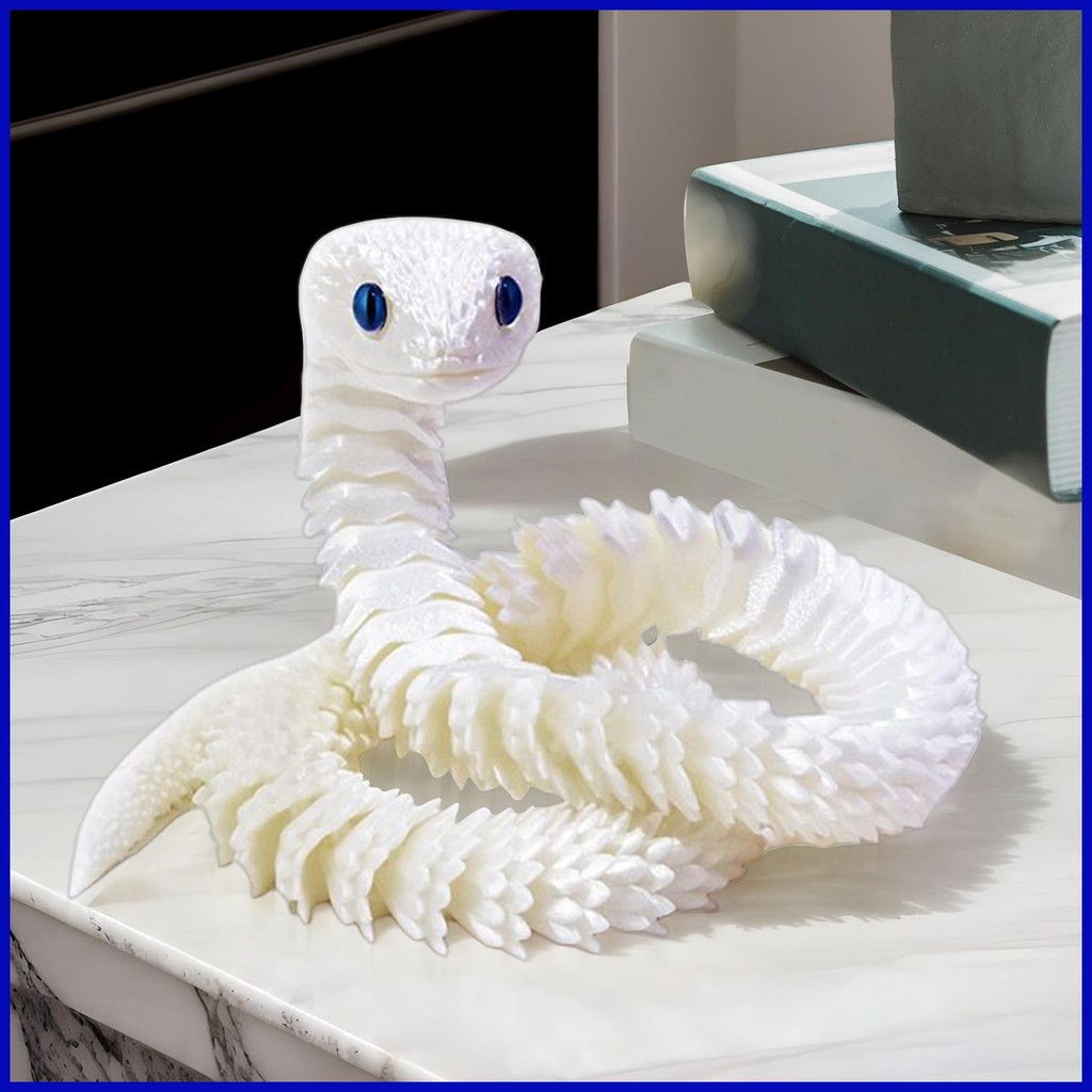 3D Printed Snake Fidget Toy Articulated Animal Toy Realistic Snake ...